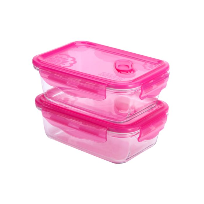 วีรสุ | ชุดกล่องแก้วถนอมอาหาร 820 มล. x2 ชิ้น